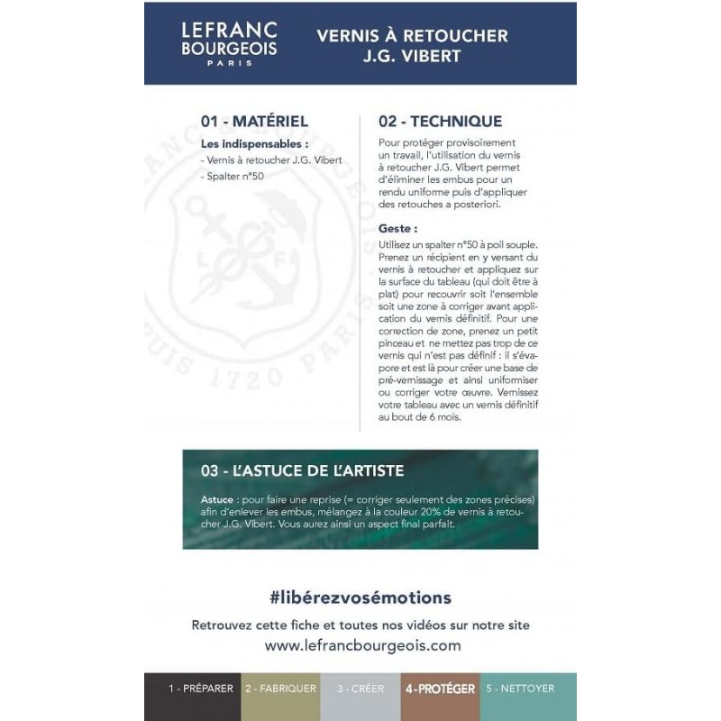 Mab Store - Additif Vernis Satiné à Retoucher Vibert 75ml - Lefranc ...