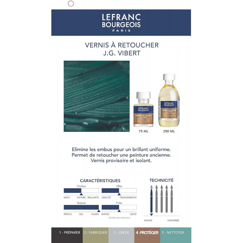 Mab Store - Additif Vernis Satiné à Retoucher Vibert 75ml - Lefranc ...