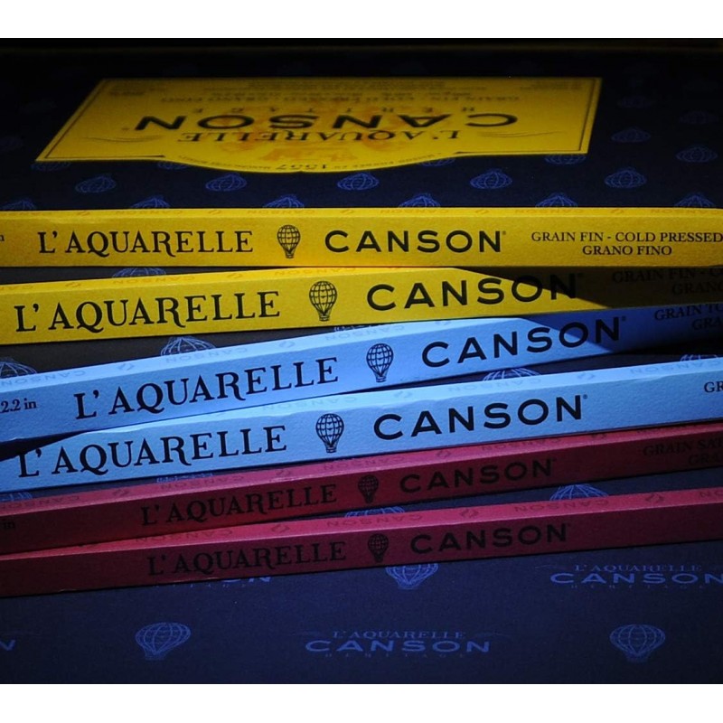 Mab Store - Bloc Papier Aquarelle HERITAGE Grain Torchon 20F 18x26 cm ...