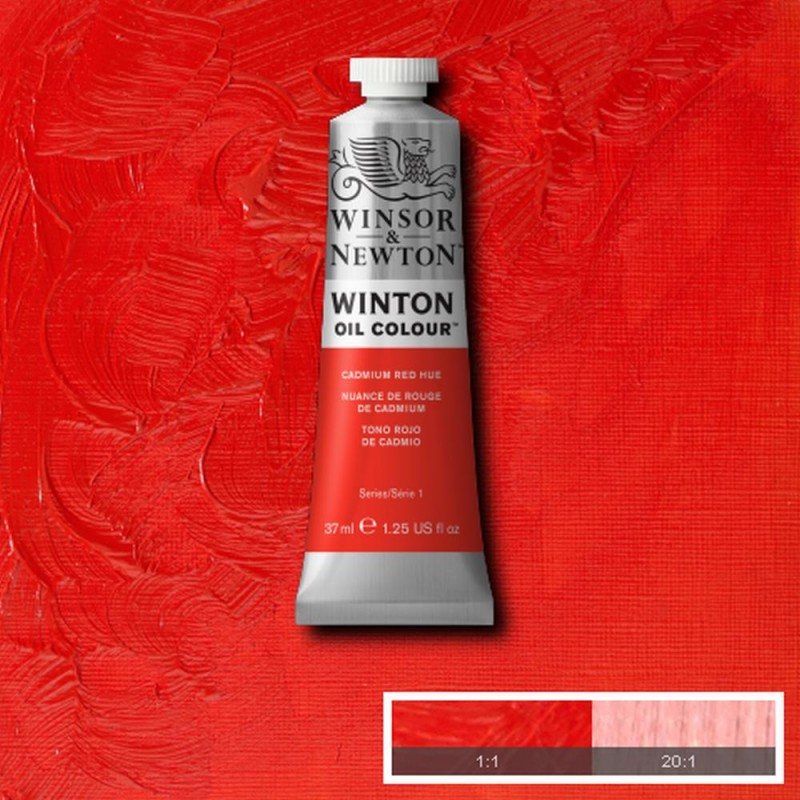Mab Store - Peinture à l'huile Winton 37ml Teinte rouge de cadmium 095 ...