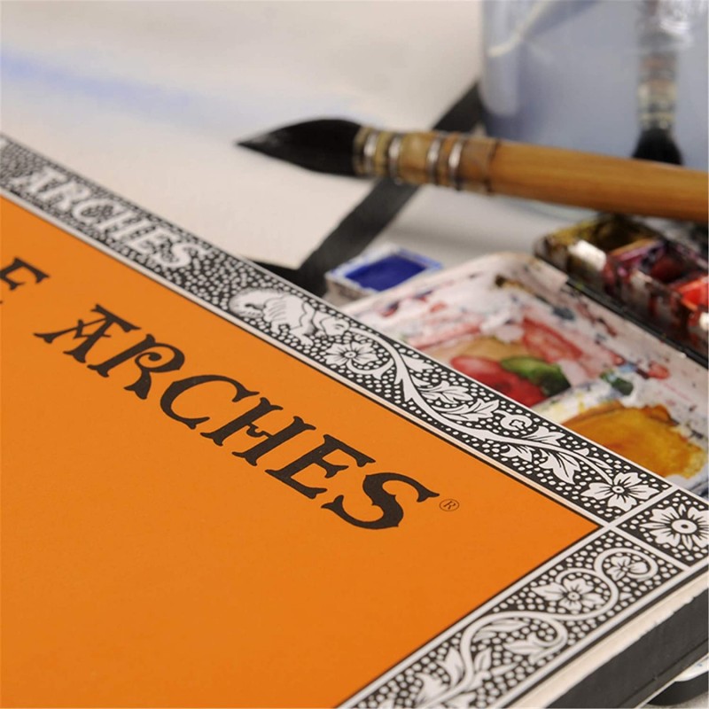 Bloc de 12 Papier Aquarelle Grain Torchon 300 Gr , 29.7 x 21 cm ...