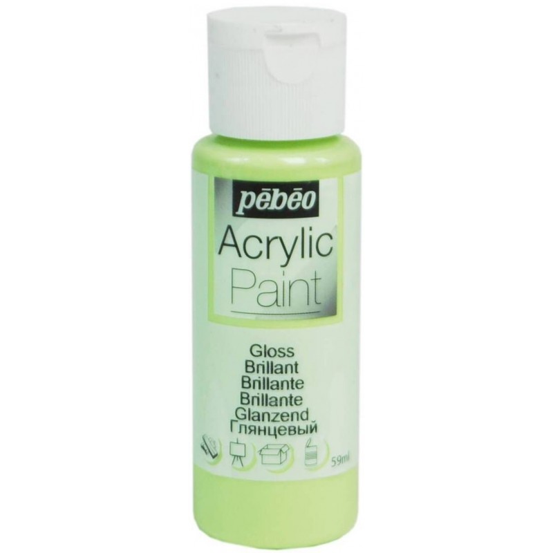 Acrylique Paint Brillant Vert Doux - Pébéo - Mab Store El Menzah 6