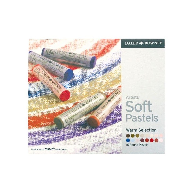 Set de 16 Pastels Artists' Soft Warm Selection - Daler Rowney - Mab ...