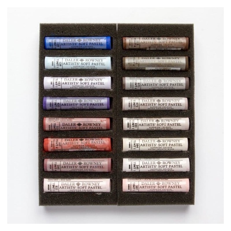 Set de 16 Pastels Artists' Soft Warm Selection - Daler Rowney - Mab ...