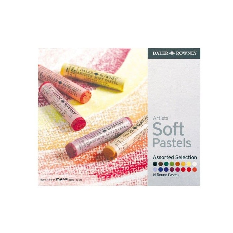Set de 16 Pastels Artists' Soft Assorted Selection - Daler Rowney - Mab ...