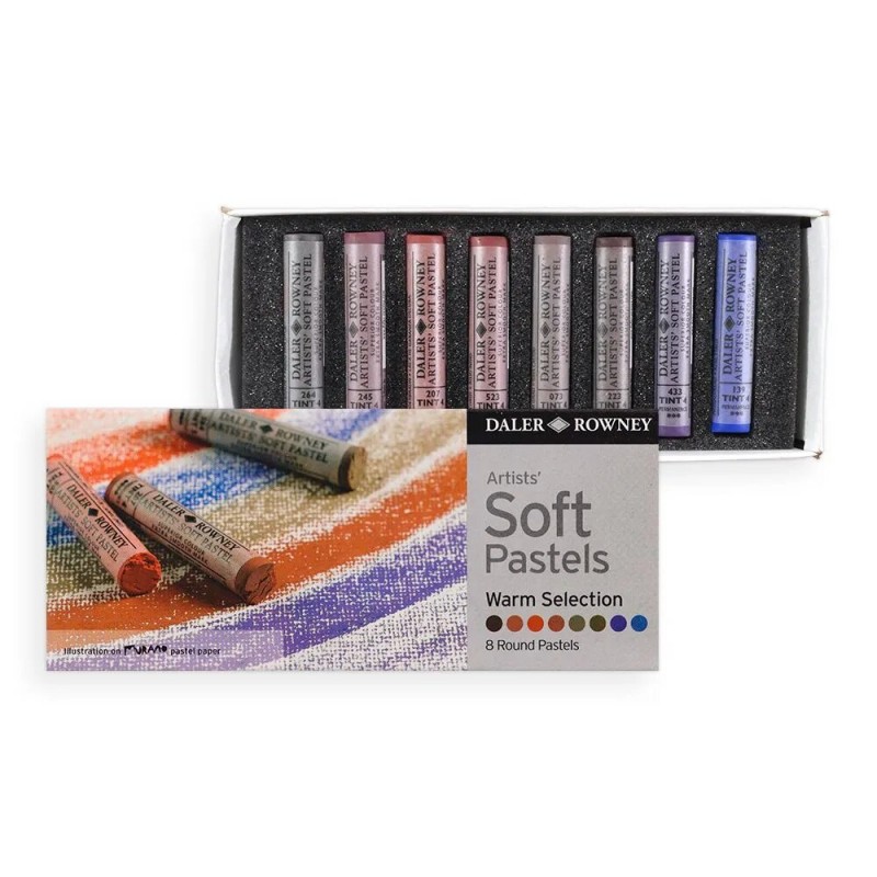 Set de 8 Pastels Artists' Soft Warm Selection - Daler Rowney - Mab ...