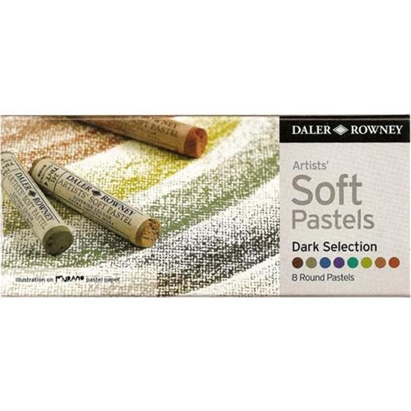 Set de 8 Pastels Artists' Soft Dark Selection - Daler Rowney - Mab ...